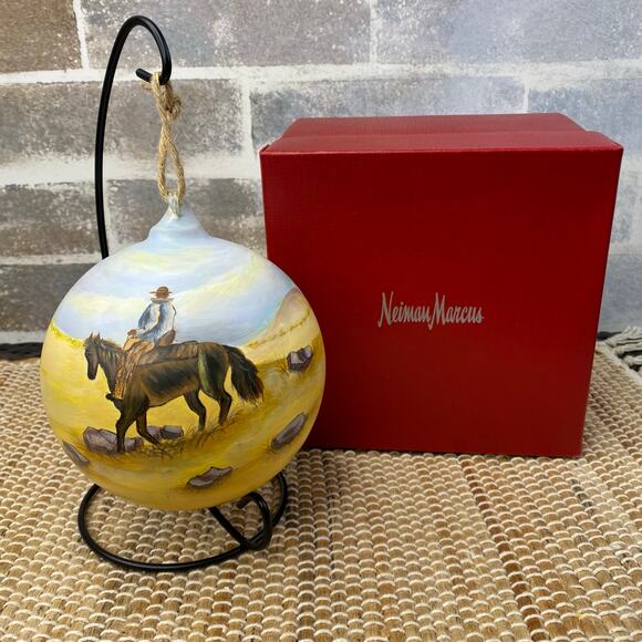 Stetson | Holiday | Rare Vtg Stetson Signed Southwest Horseback Cowboy ...